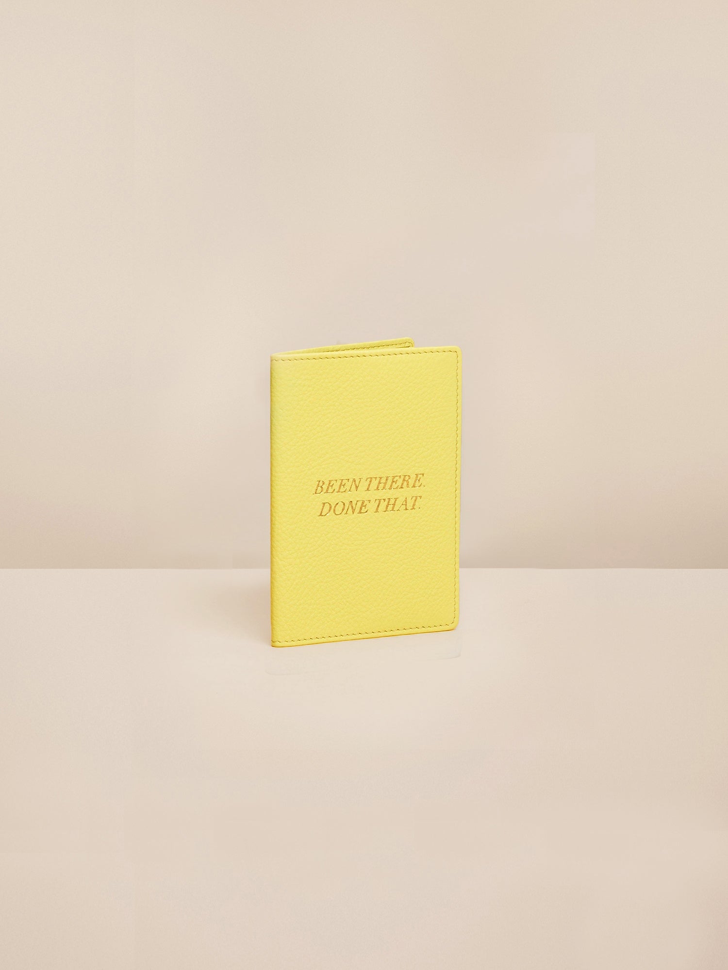 The Pilot Passport Holder | Yellow Leather Passport Holder – BEE AND KIN