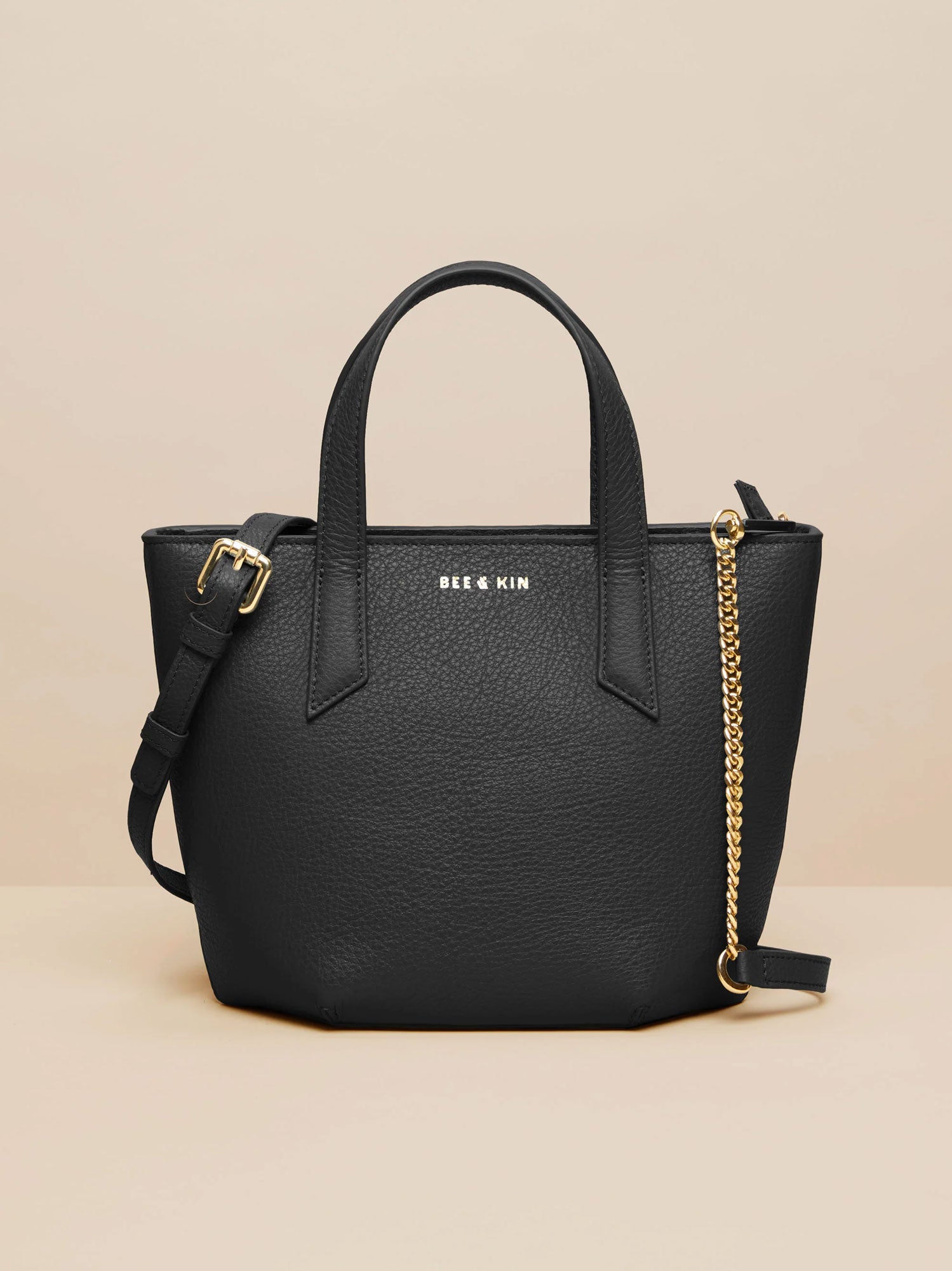 Leather Crossbody Bag In Black – BEE AND KIN